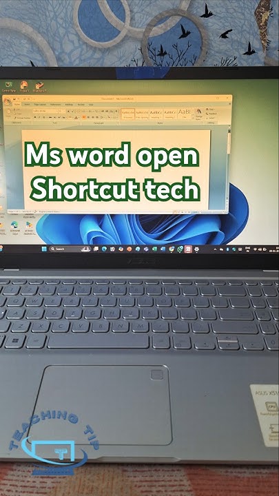 HOW TO OPEN MS WORD WITH SHORTCUT KEY #shorts #youtubeshorts # ...