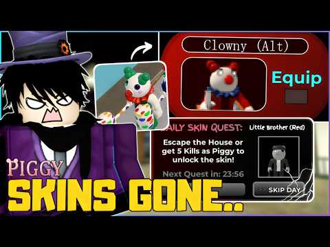 NEW SECRET CLOWNY ALT SKIN.. + DAILY SKIN QUESTS REMOVED + LIMITED SKINS NEWS | Piggy News