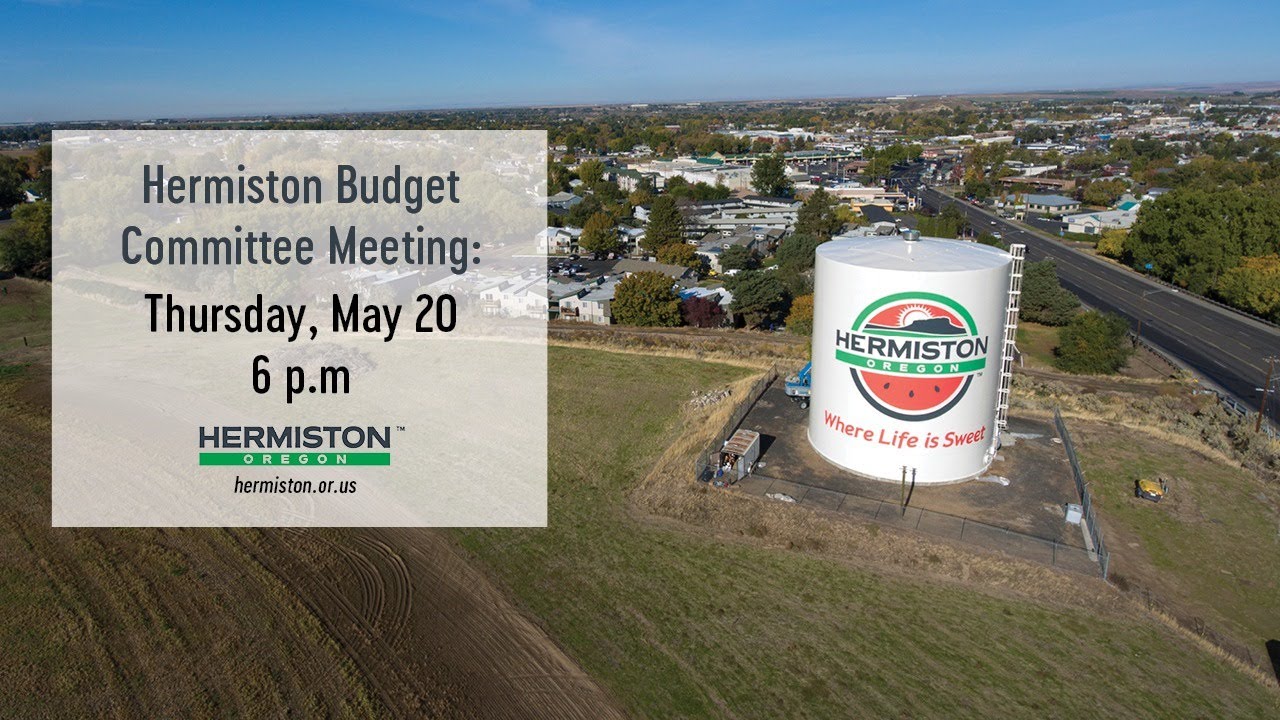 Hermiston Budget Meeting, Thursday, May 20 - YouTube