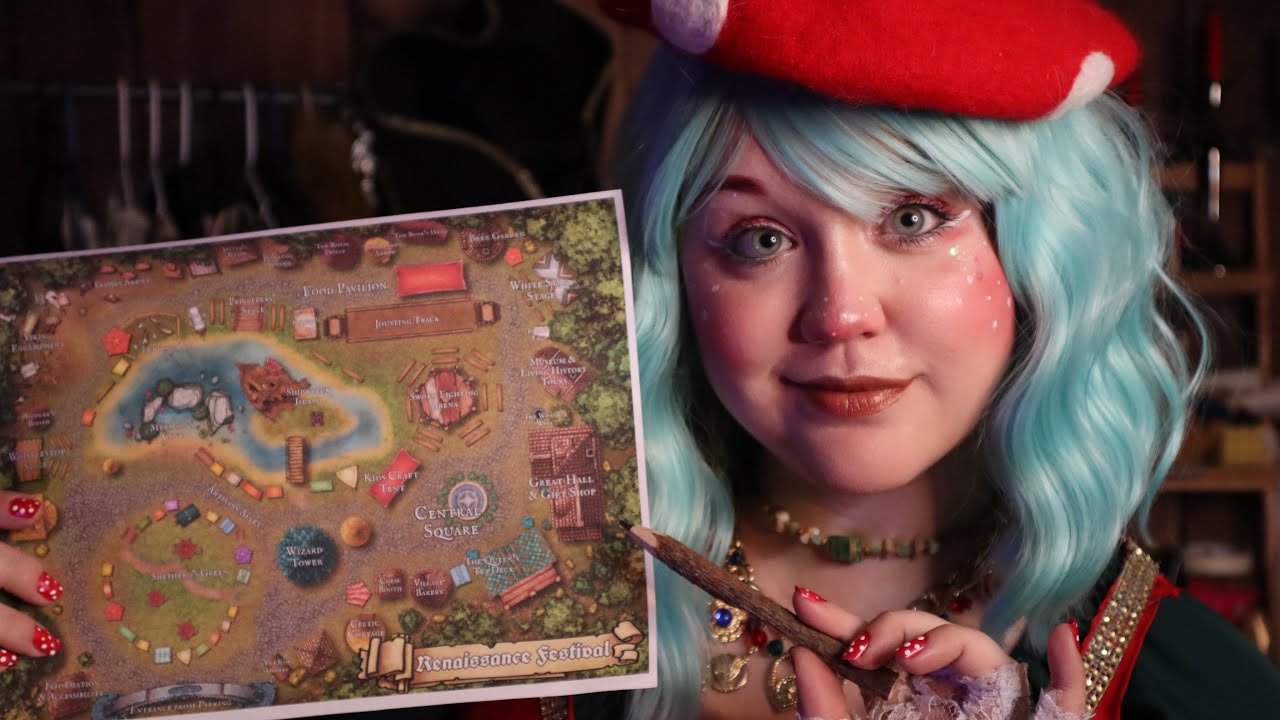 ASMR ⚔️ Renaissance Festival Job Orientation! Map Tracing, Fantasy ...