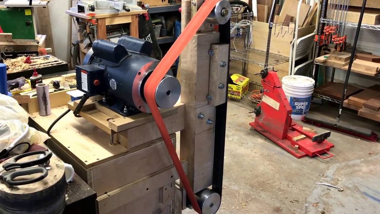 Homemade 2x72 Belt Grinder (second build) - YouTube