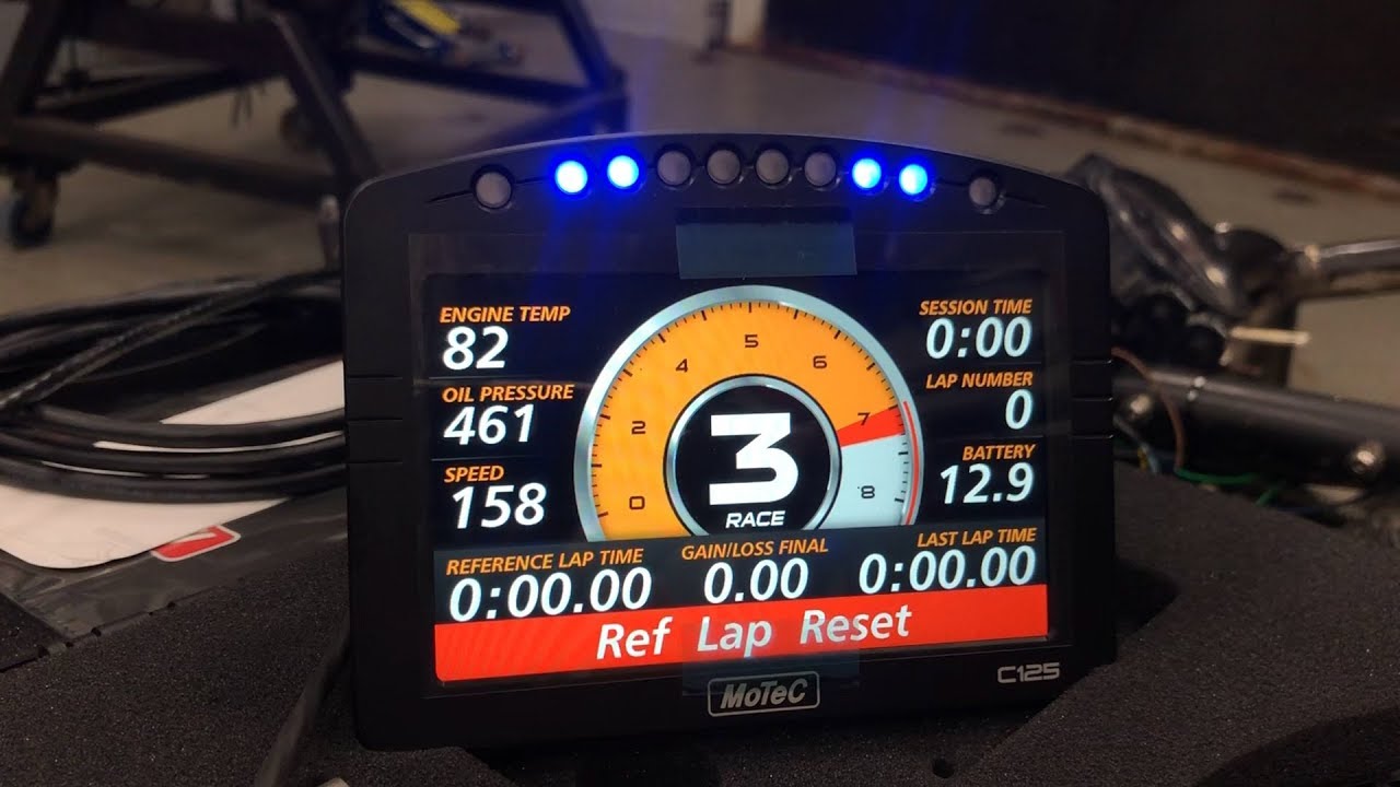 HUGE winter prep problems and setting up the MoteC C125 dash logger ...