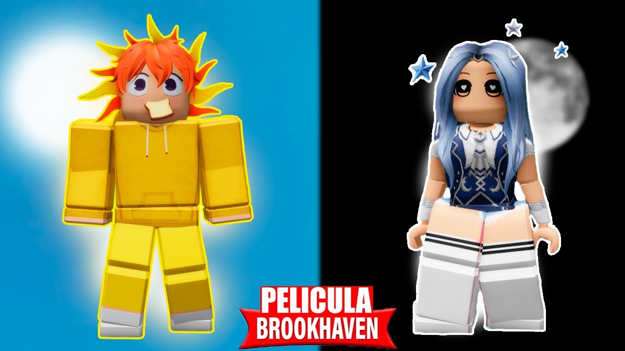 SOL Y LUNA ☀️🌑BROOKHAVEN PELICULA ROBLOX @paunidly - YouTube