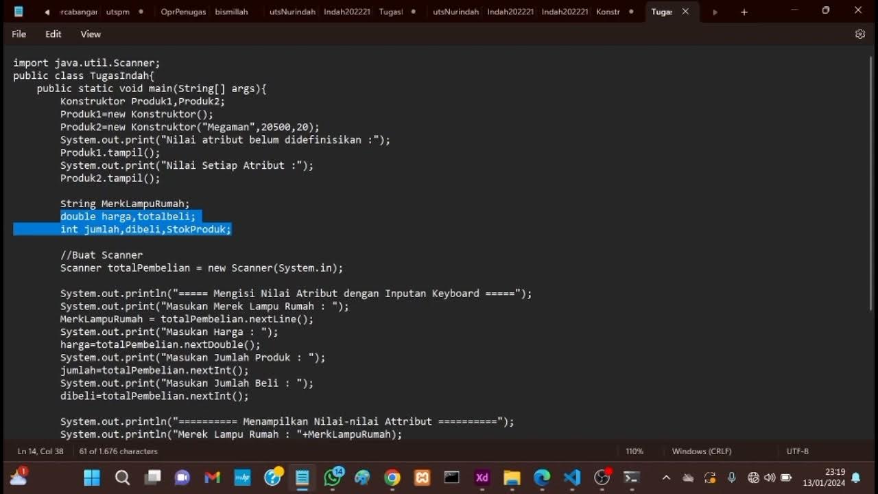 Tugas Pert. 9 (MK : Pemrograman Objek) - Konsep OOP (Object Oriented Programming) - YouTube