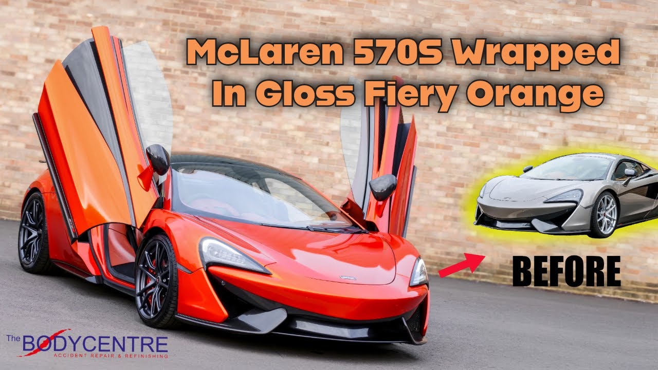 McLaren 570s wrapped in Gloss Firey Orange - YouTube