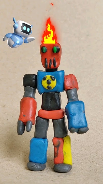 Робот #plasticina #лепка #пластилин #handmade #fallout - YouTube