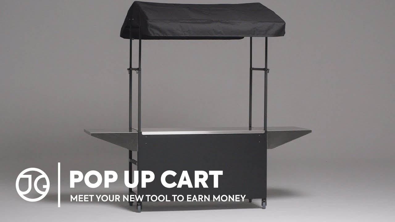 POP UP CART - folding food cart I Mobile sales stand | JG Gastro - YouTube