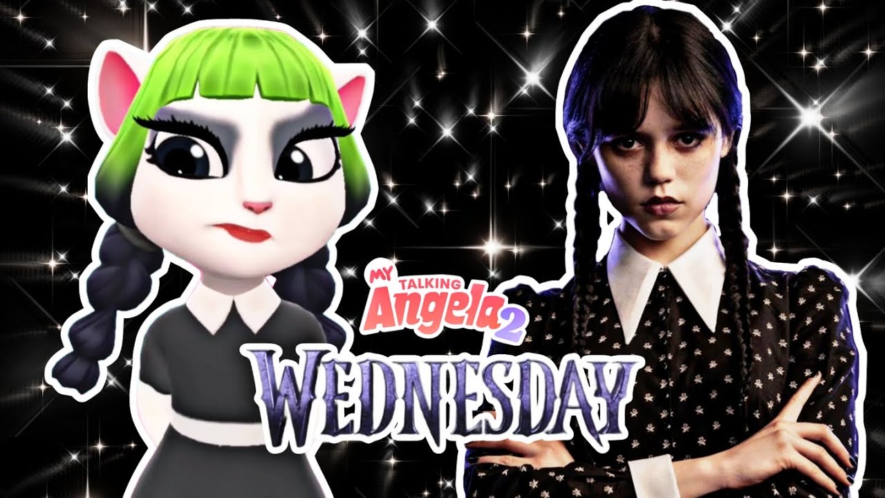 My Talking Angela 2 New Christmas Update | Angela 🆚 Wednesday Addams 🖤 ...