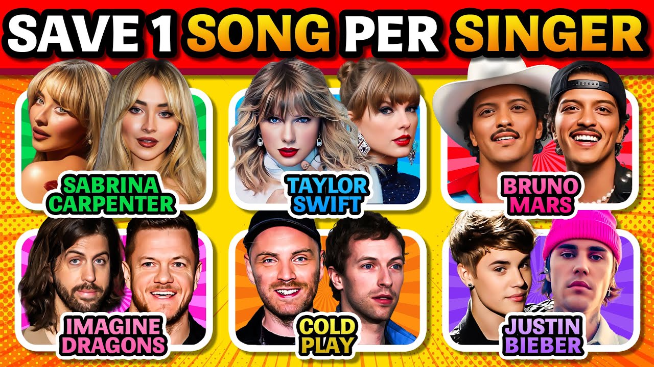 SAVE ONE SONG PER SINGERS & BANDS Pick Your Favorite Song 🎵 | Music ...