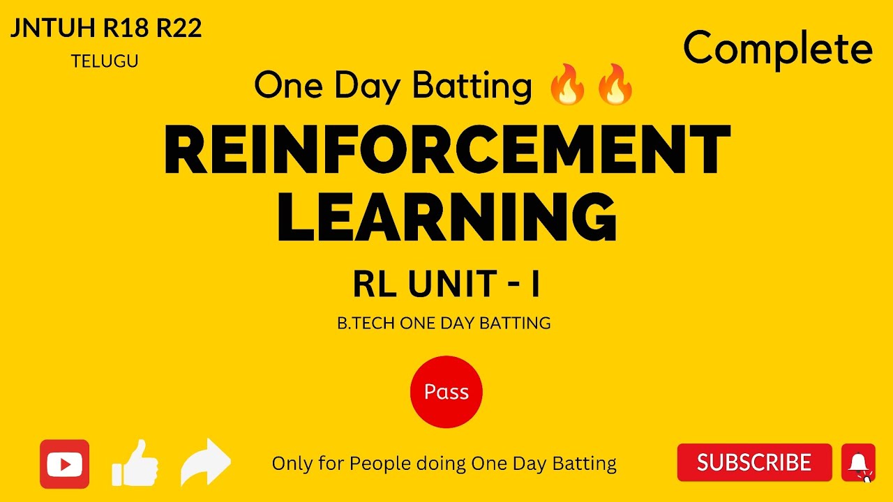 RL UNIT - 1 | Multitarmed Bandit, Sublinear Regret, UCB, KL-UCB ...