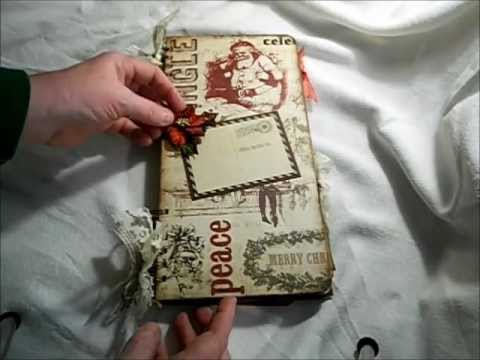 Christmas Mini Smash Book Style - YouTube