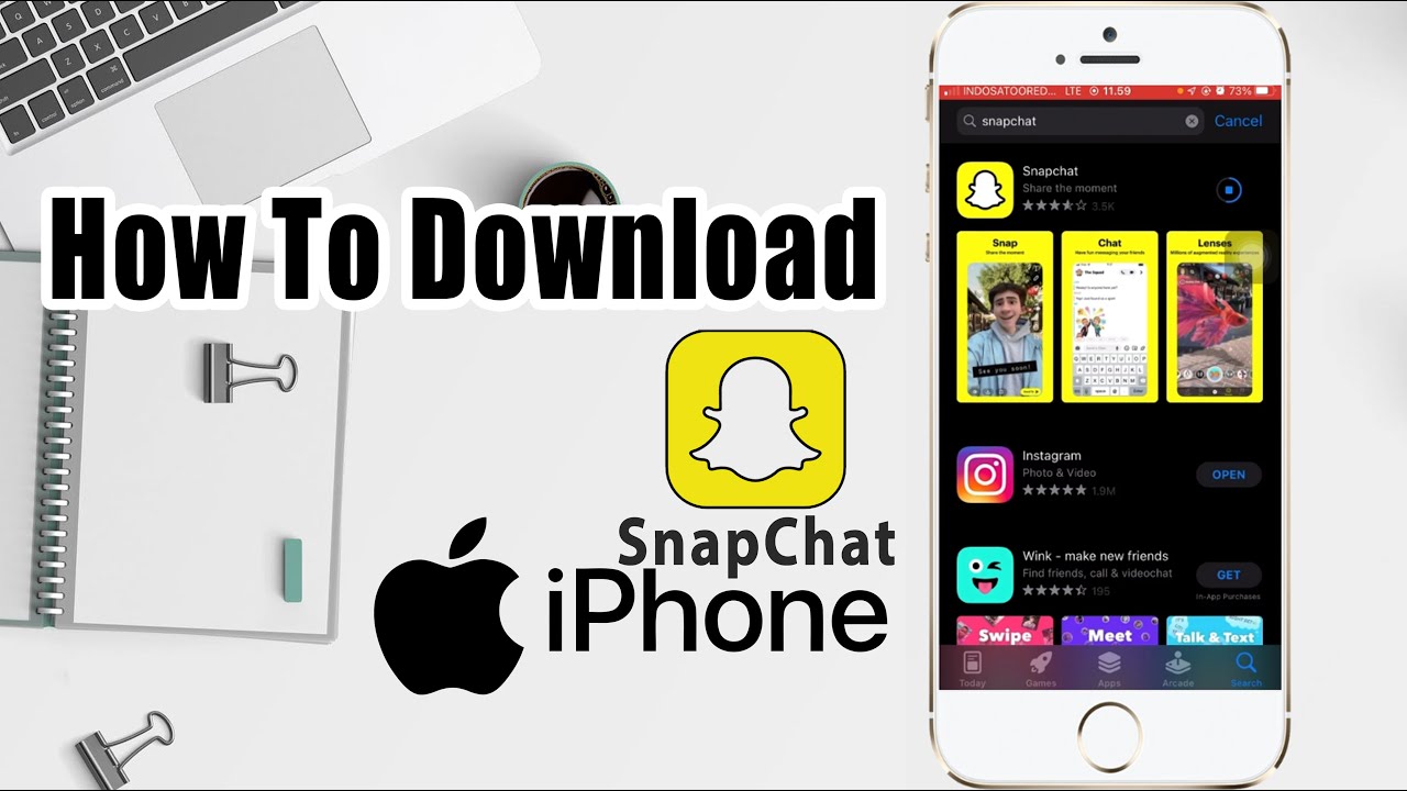 How To Download Snapchat On Iphone - YouTube