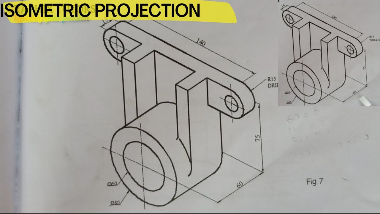 How to draw circles and curves in ISOMETRIC PROJECTION and TECHNICAL ...