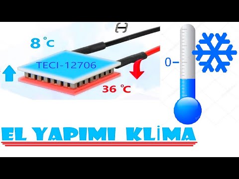 Klima nasıl yapılır.Termoelektrik 12 volt peltier soğutucu klima