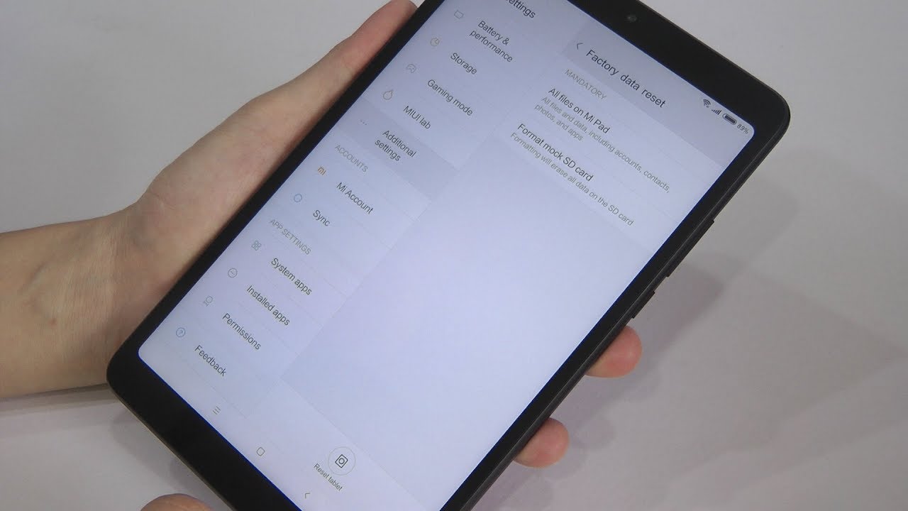 How To Factory Data Reset Mi Pad 4 YouTube how-to-factory-data-reset-mi-pad-4-youtube