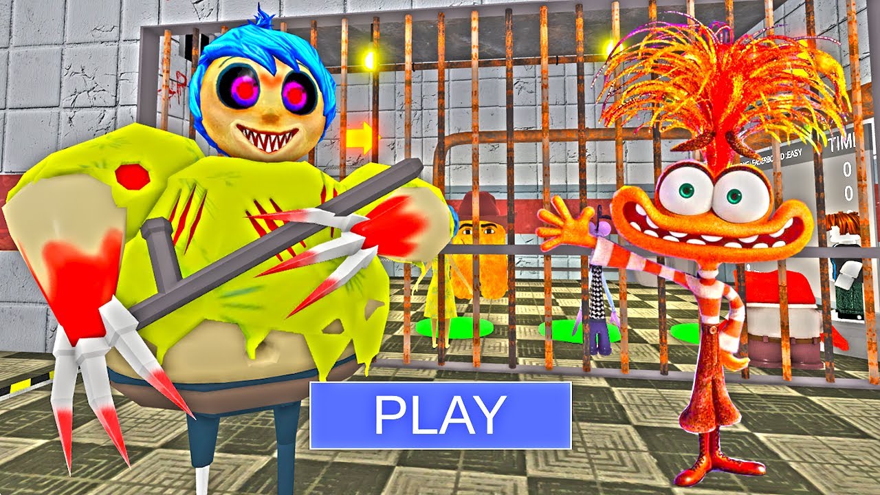 Escape Joy EXE [INSIDE OUT 2] in BARRY'S PRISON RUN! New Scary Obby (# ...