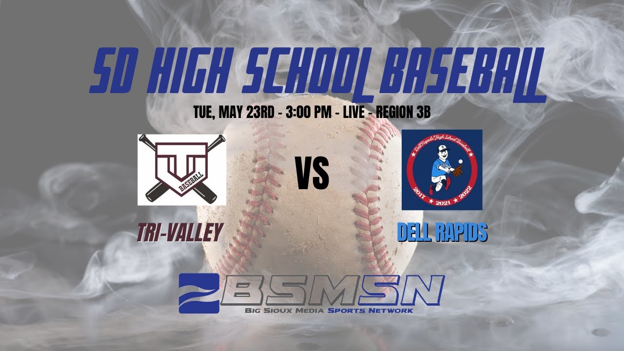 Region 3B Baseball: Dell Rapids vs Tri-Valley - 5/23/23 - YouTube