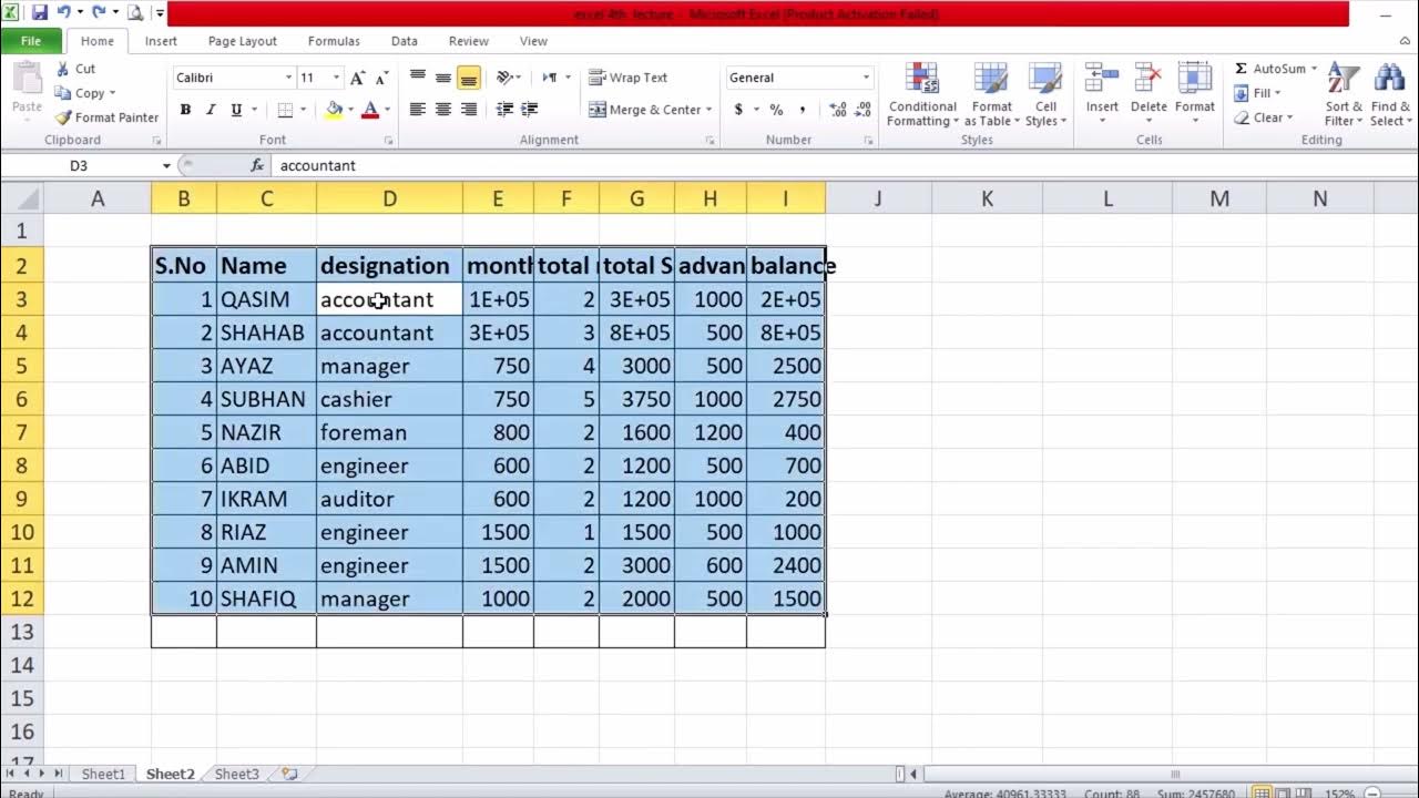 Auto Adjust Data in Excel Reel | Microsoft Excel - YouTube