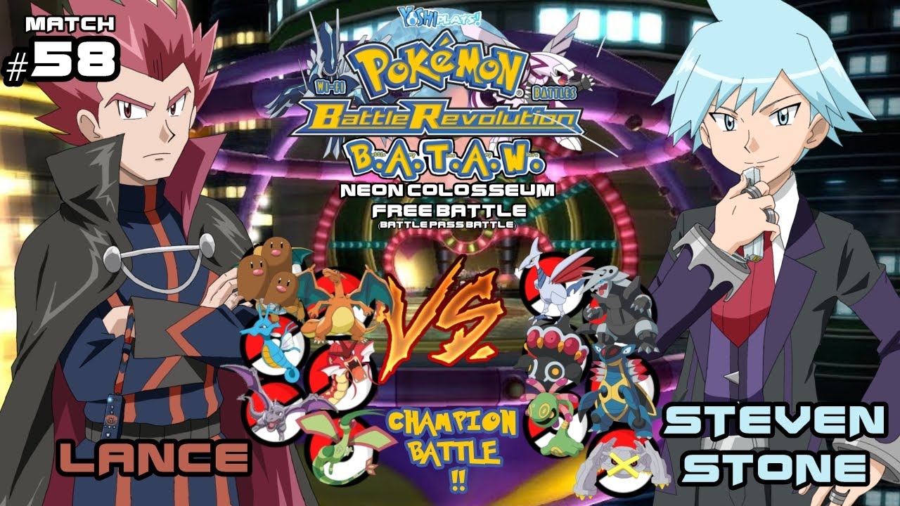 Pokemon Battle Revolution BATAW (Wi-Fi Battles) Match #58: Lance vs ...