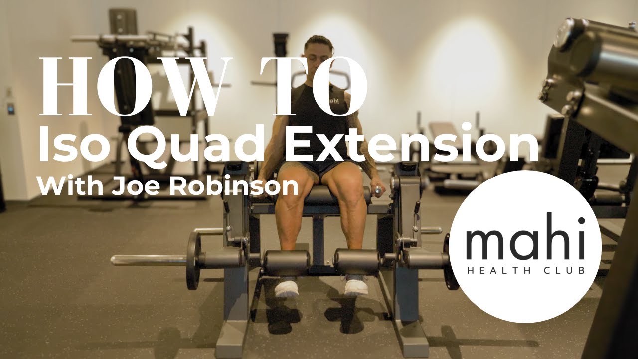 How to Use the Iso Quad Extension Machine | Mahi Health Club Tutorial ...
