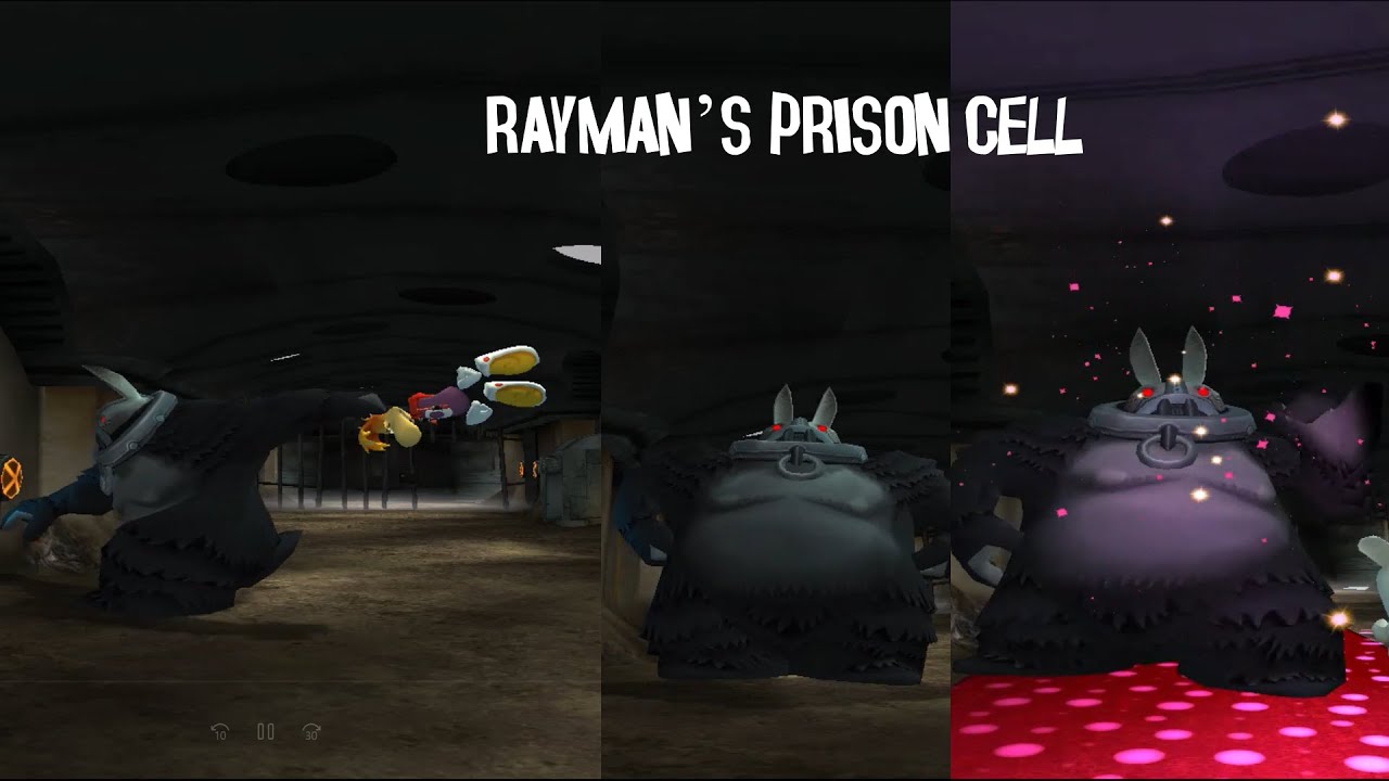 Rayman Raving Rabbids - Evolution of Rayman's prison cell - YouTube