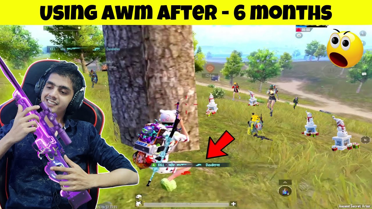 Using AWM After 6 Months My Teammates Call Me HACKER - BGMI Gameplay ...