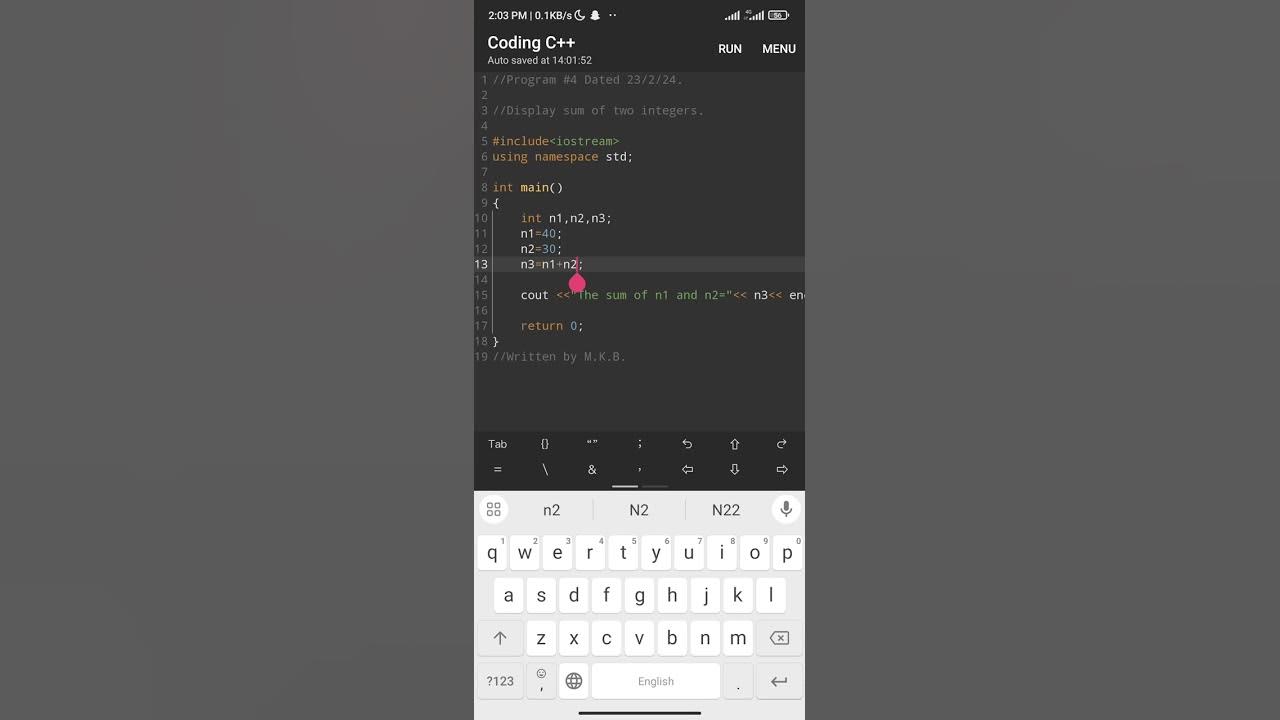 Program #4 Sum of two integers - YouTube