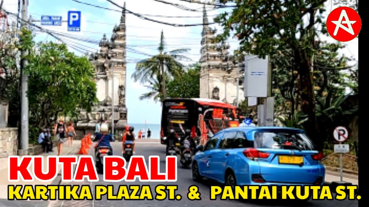 BALI || KUTA BALI on Kartika Plaza street and Pantai Kuta street - YouTube