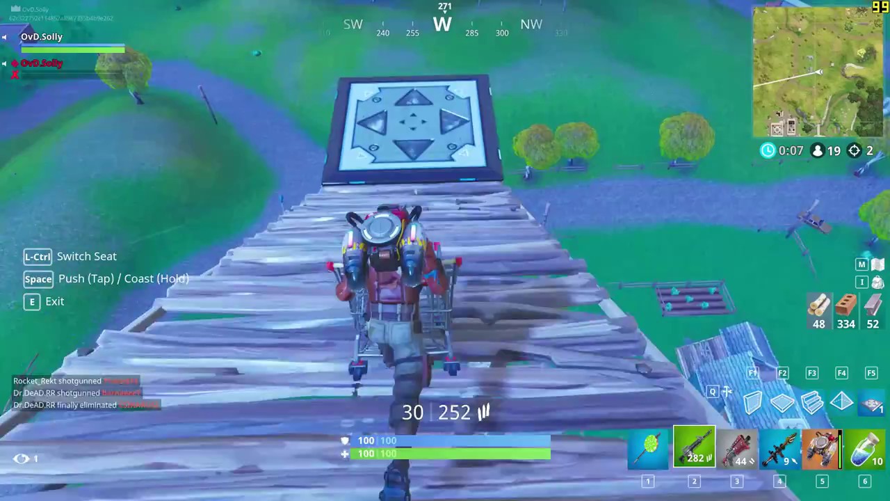 Fortnite Bouncer Shopping Cart Ramp - YouTube