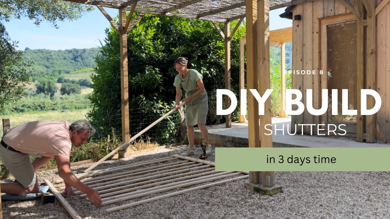 Making DIY shutters in 3 days - while restoring the roof of our old ...