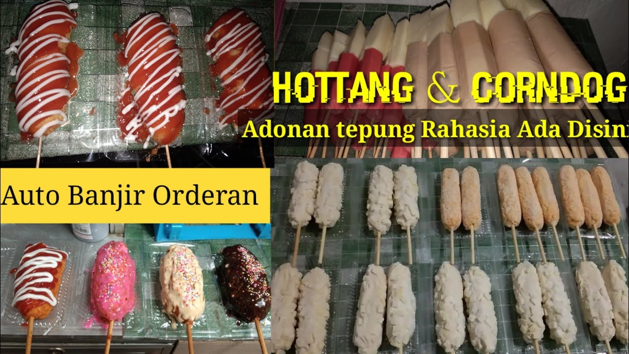 Cara bikin Adonan Tepung HOTTANG & CORNDOG//CARA BIKIN HOTTANG - YouTube