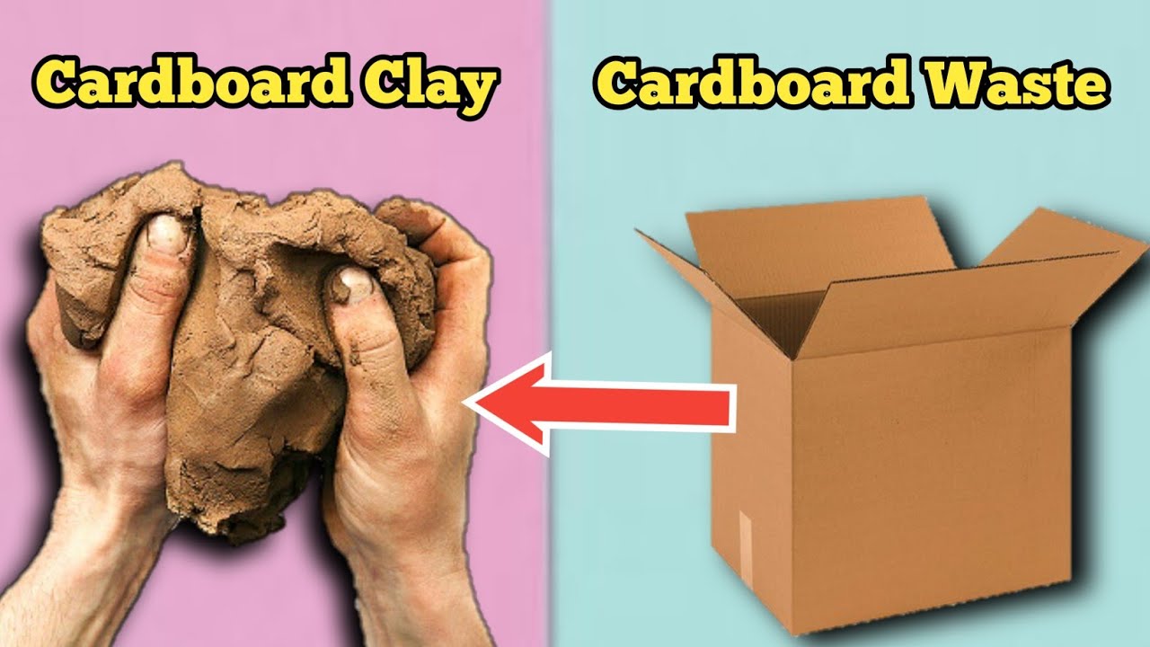 How To Make Cardboard Clay At Home| cardboard clay |homemade cardboard ...