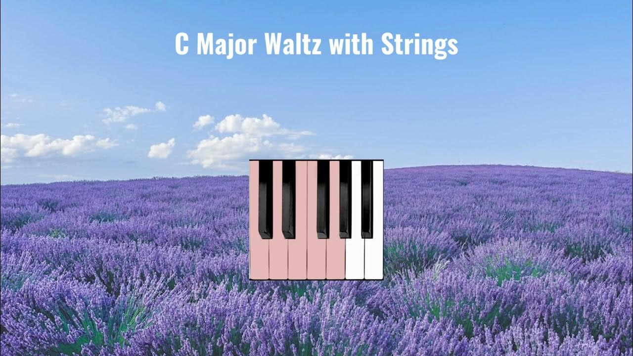 Piano Play Along - C Major Waltz with Strings - YouTube