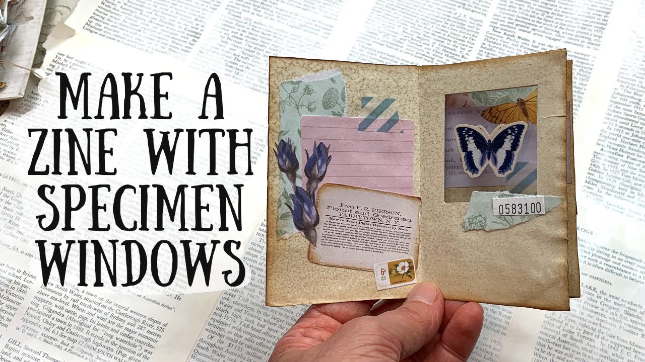 Small Zine Tutorial with Specimen Windows 🦋Shanouki Art 🦋 - YouTube
