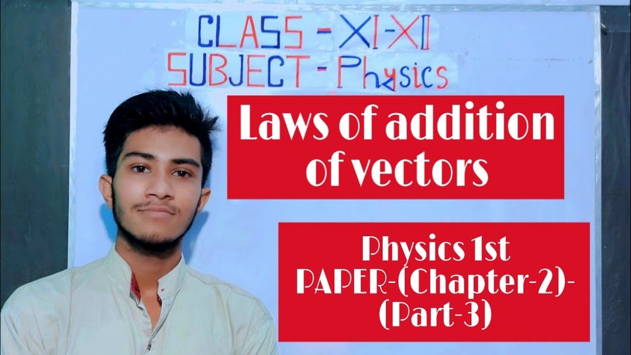Physics 1st Paper-(Chapter-2)-(Part-3)-(Laws of addition of vectors ...