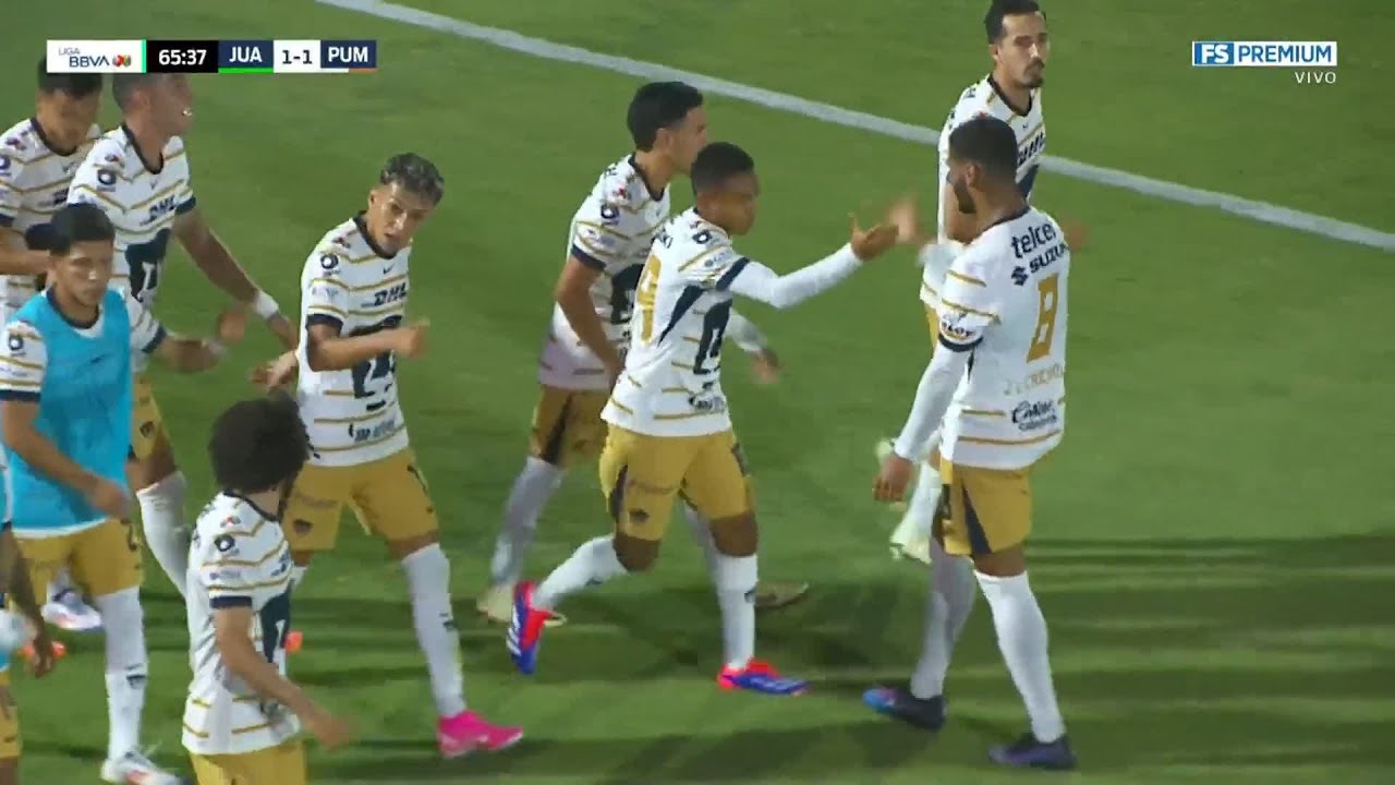 ¡GOOOOL DE PUMAS! Ángel Rico debuta como goleador en primera | Liga MX ...