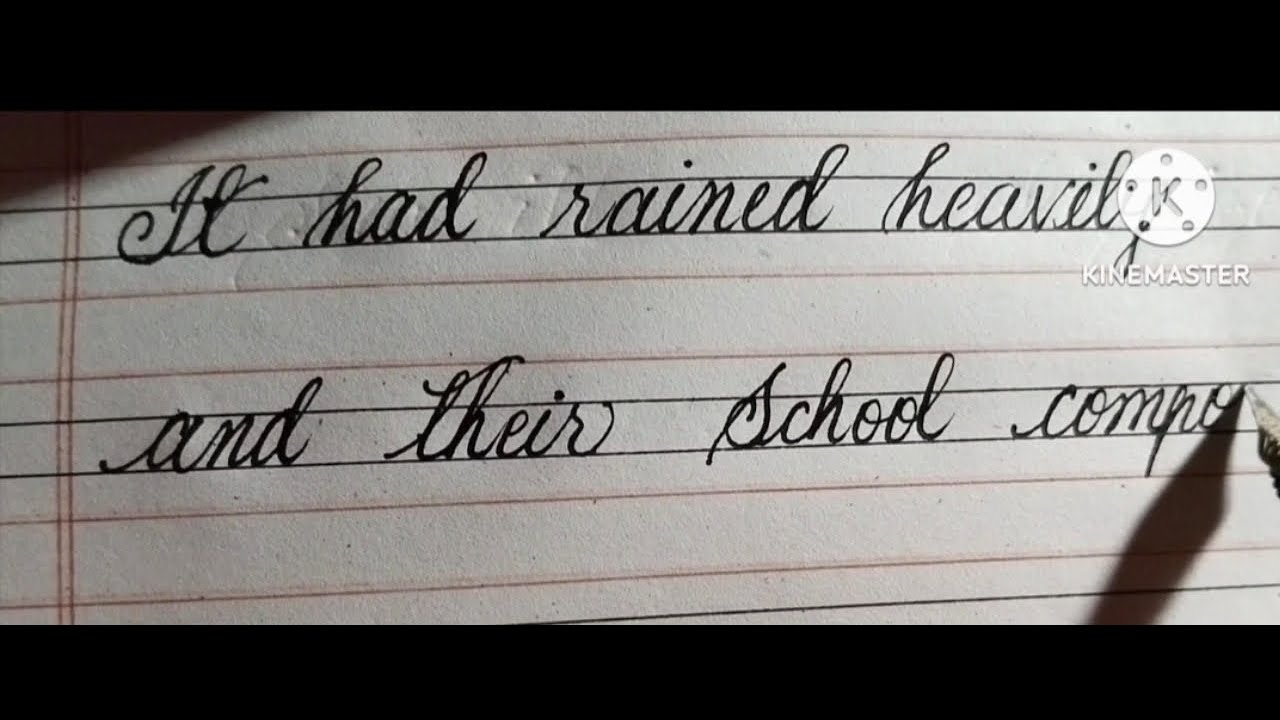 Best cursive writing - YouTube