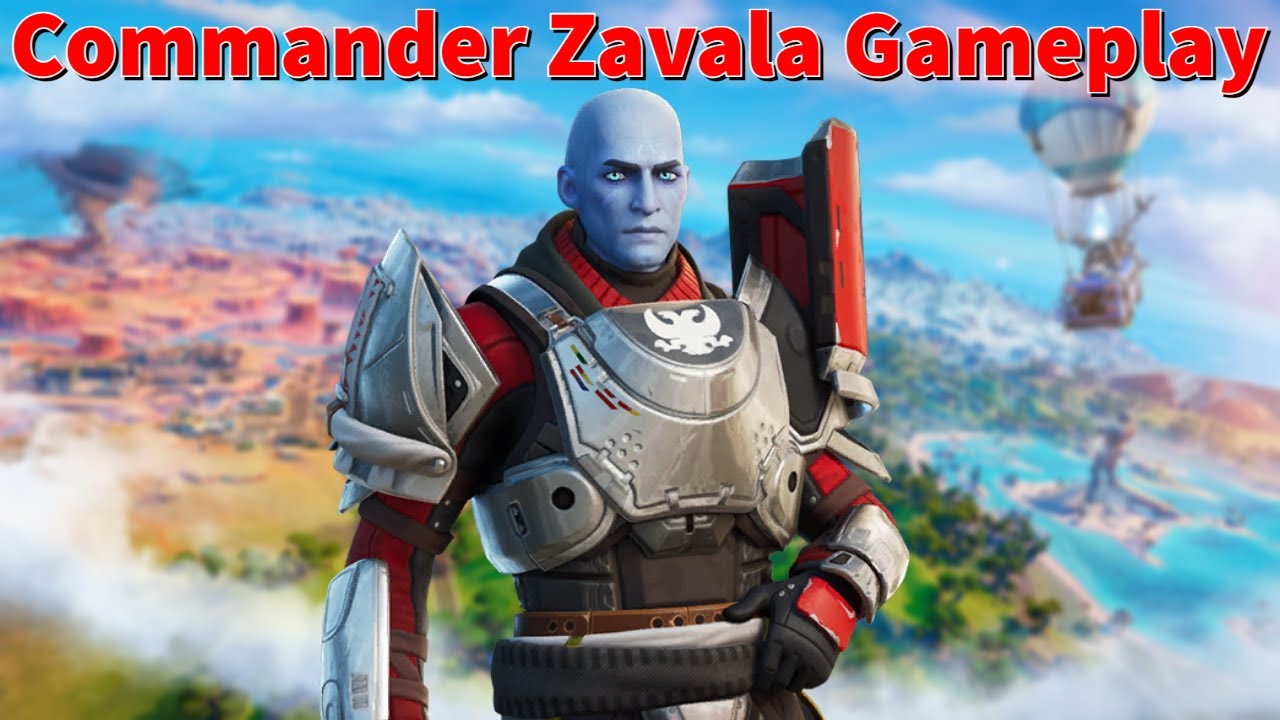 Commander Zavala Gameplay | Fortnite - No Commentary - YouTube