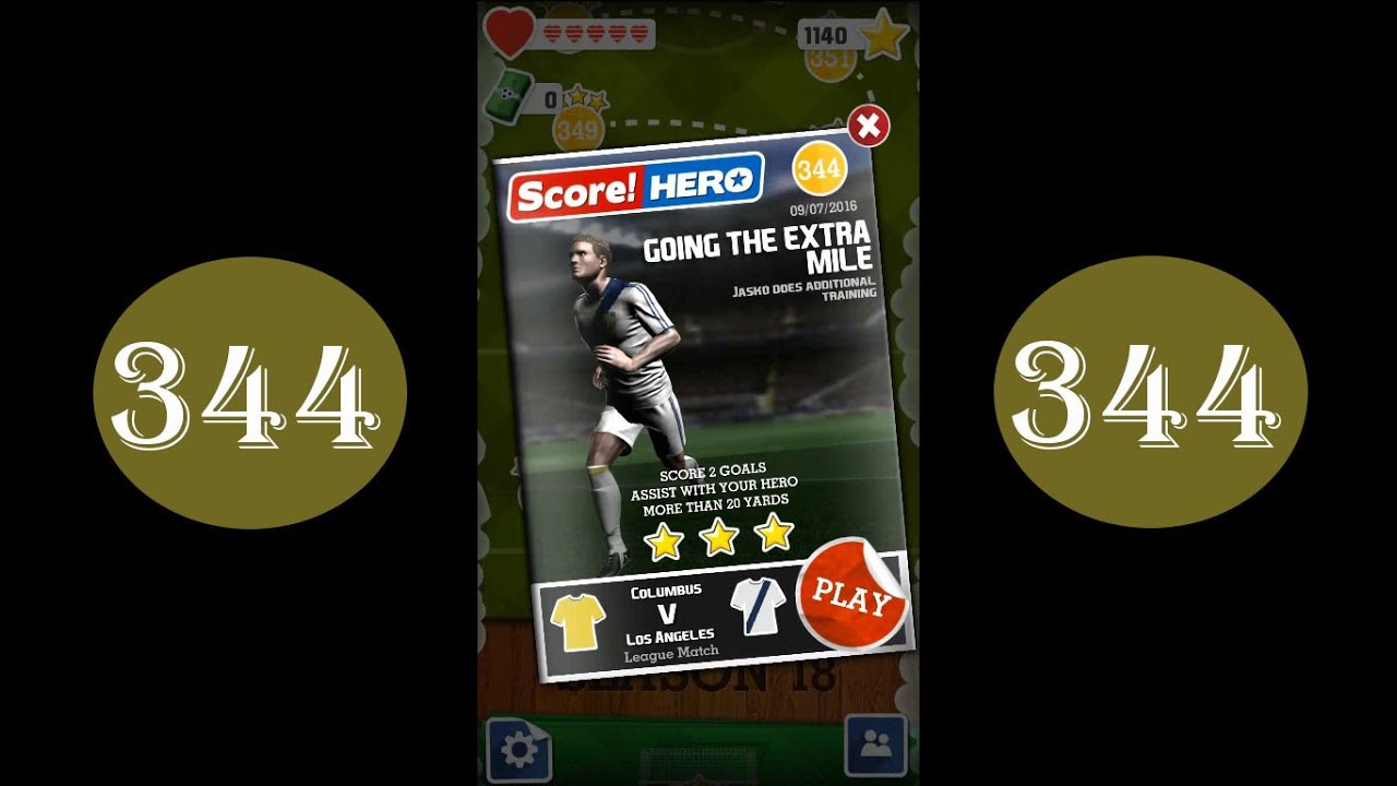 Score Hero - level 344 - 3 stars - YouTube
