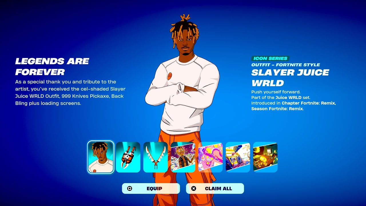 Fortnite's *FREE* Juice WRLD Skin HERE! - YouTube