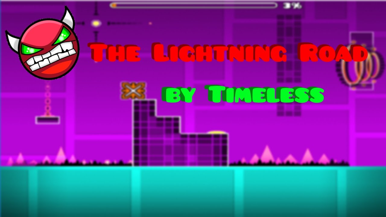 Geometry Dash | The Lightning Road (Demon) - YouTube