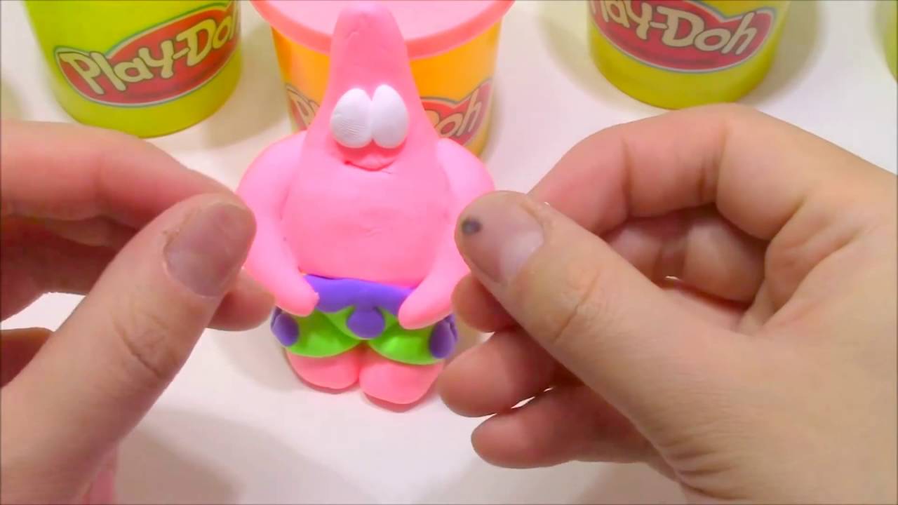 Learn to make Patrick with Play Doh from Spongebob Squarepants - YouTube