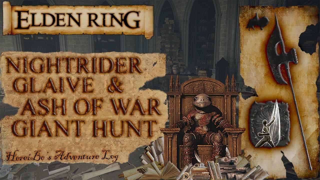 Nightrider Glaive & Ash of War: Giant Hunt Location | Elden Ring - YouTube