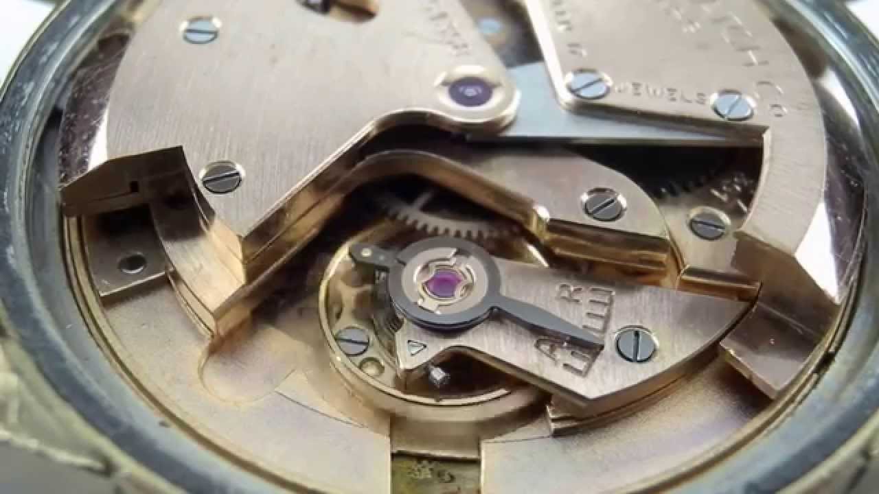 Omega Automatic Movement Cal.351 running. - YouTube