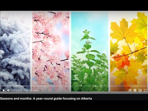 Seasons and months A year round guide focusing on Alberta - YouTube
