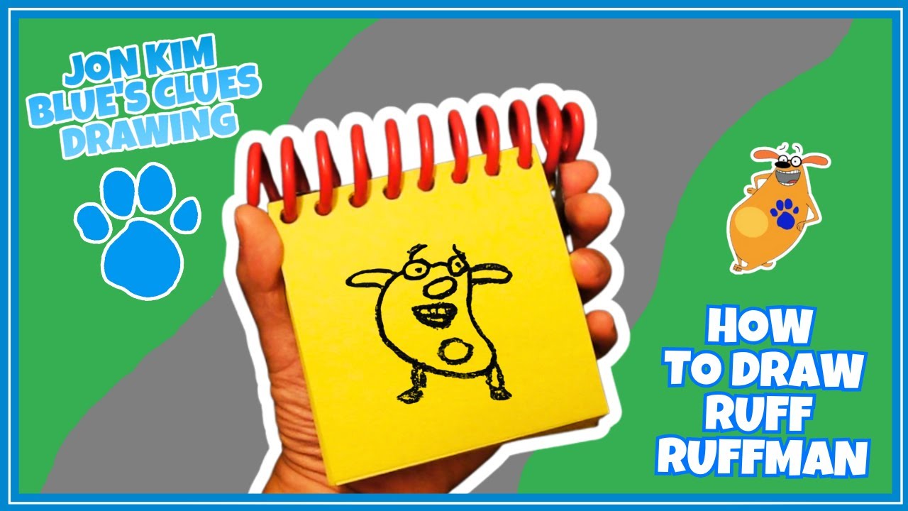 Jon Kim Blue's Clues Drawing - How To Draw Ruff Ruffman - YouTube