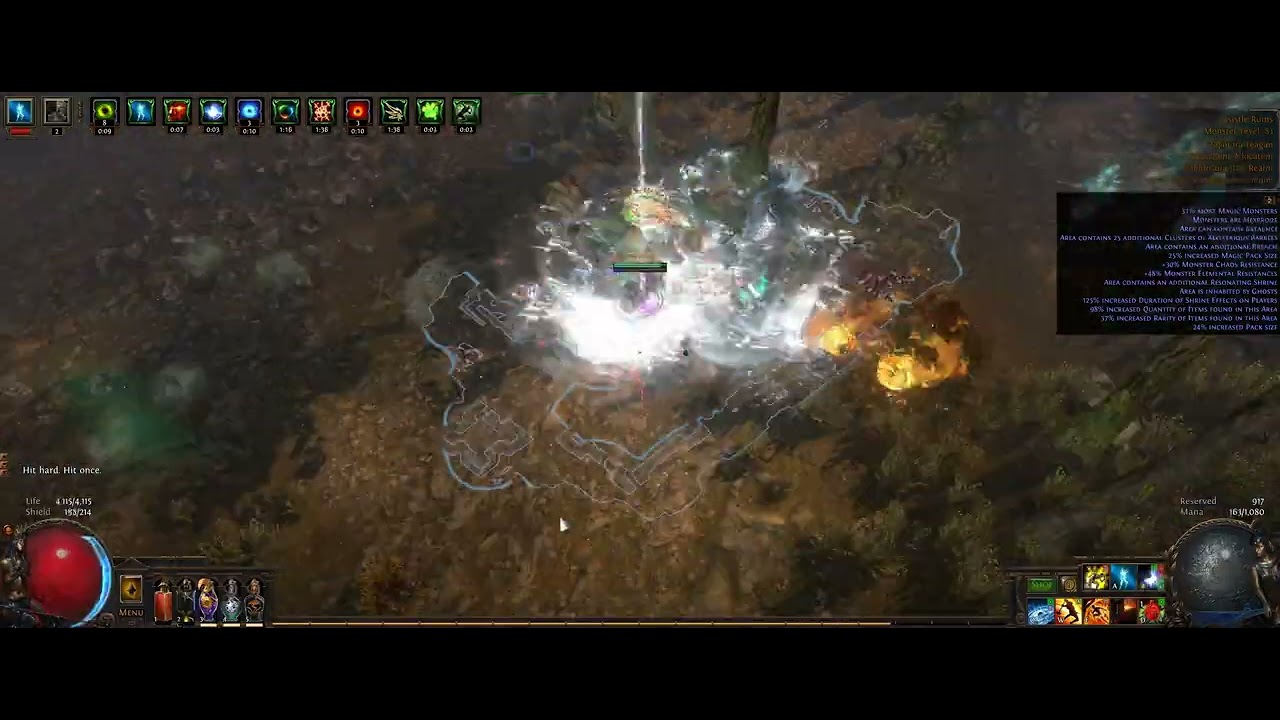 POE: Flicker Strike - kalandra - Lvl 96 - shrines are great! - YouTube