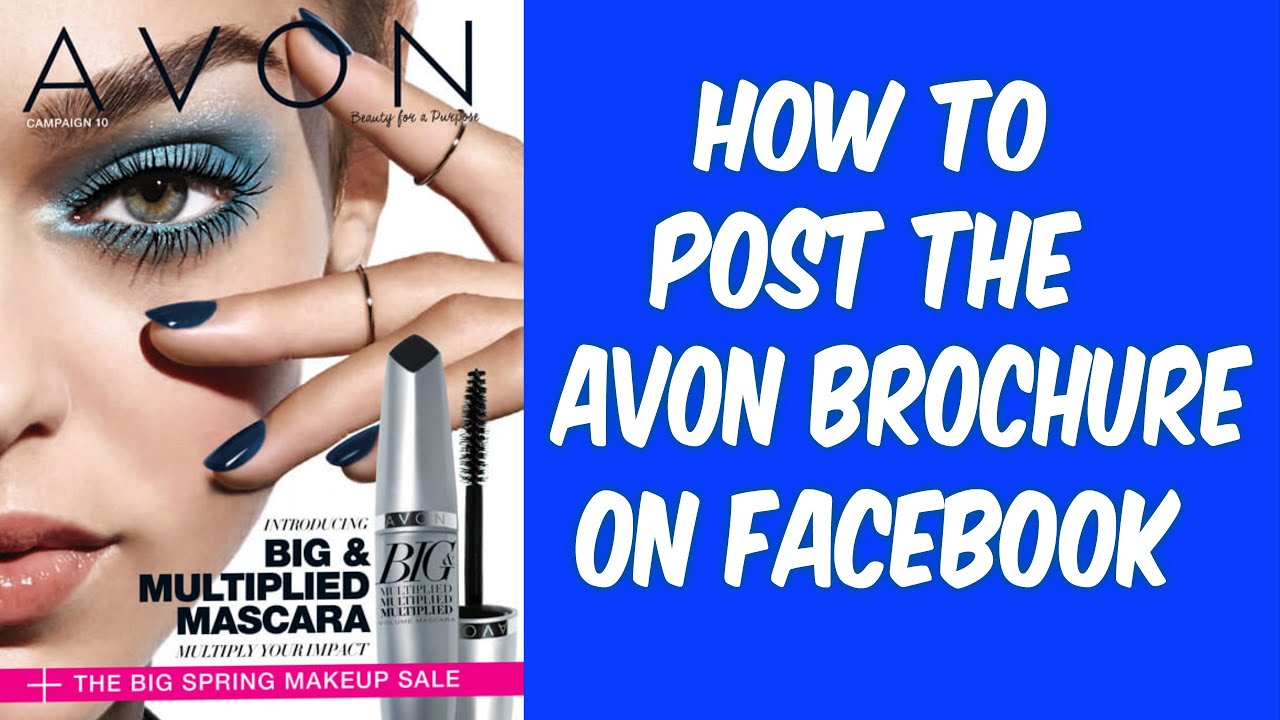 How to Post the Avon Brochure on Facebook - YouTube
