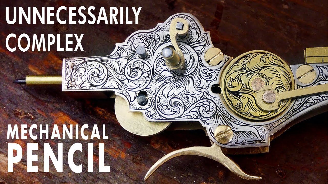 Making an unnecessarily complex mechanical pencil - YouTube