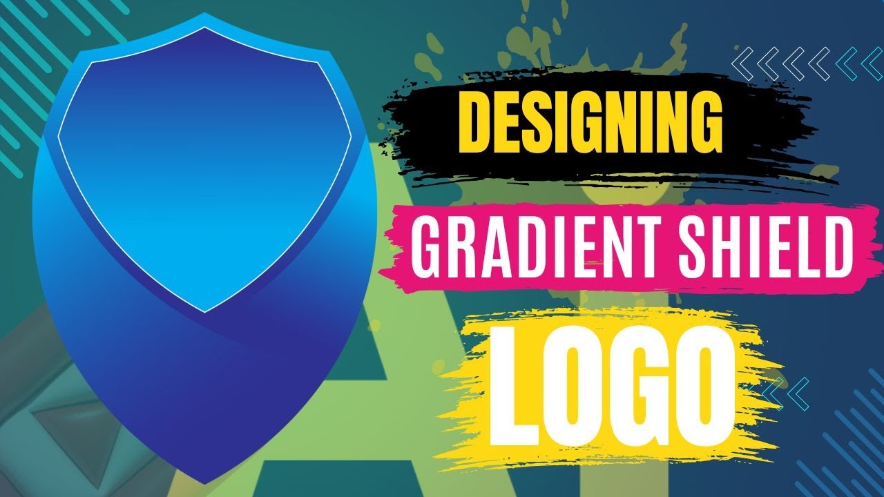 Designing a Sleek Gradient Shield Logo in Adobe Illustrator Step by Step Tutorial - YouTube